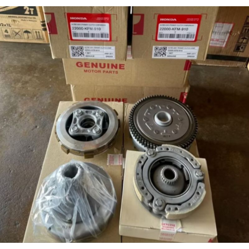 HONDA EX5 DREAM / W100 - 100% Original FCC Auto Clutch Housing Complete / Clutch Outer Complete ...