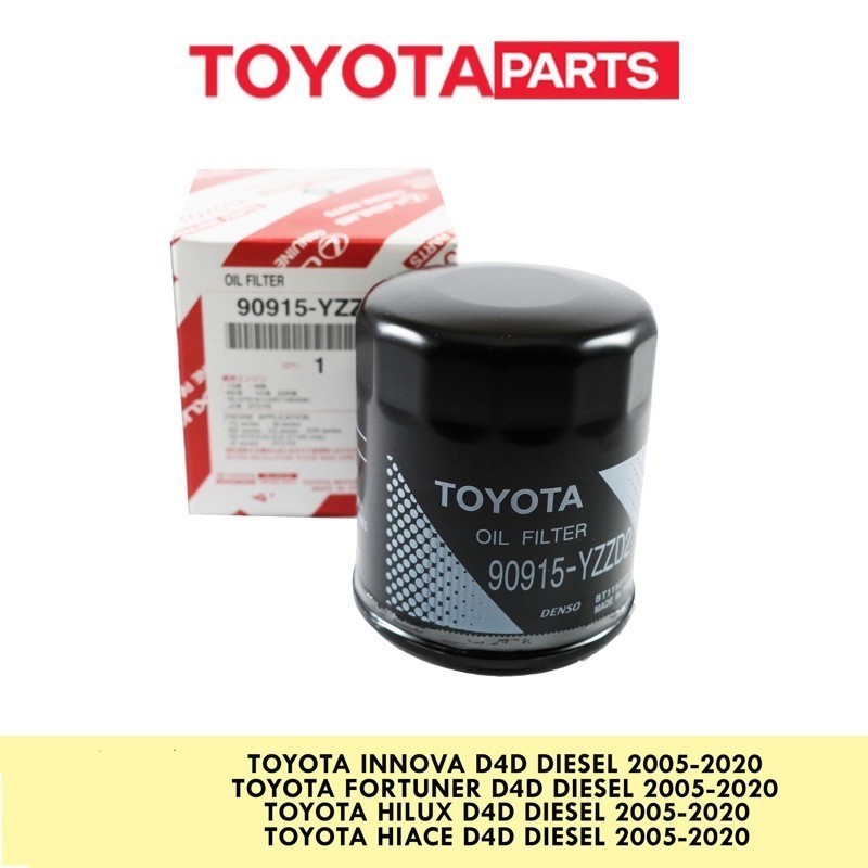 90915-YZZD2 Toyota Oil Filter for Inova, Fortuner, Hilux, Hiace, Revo ...