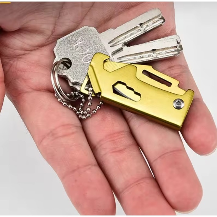 Portable Sharp Keychain D2 Steel Folding Knife for EDC Hiking Camping ...