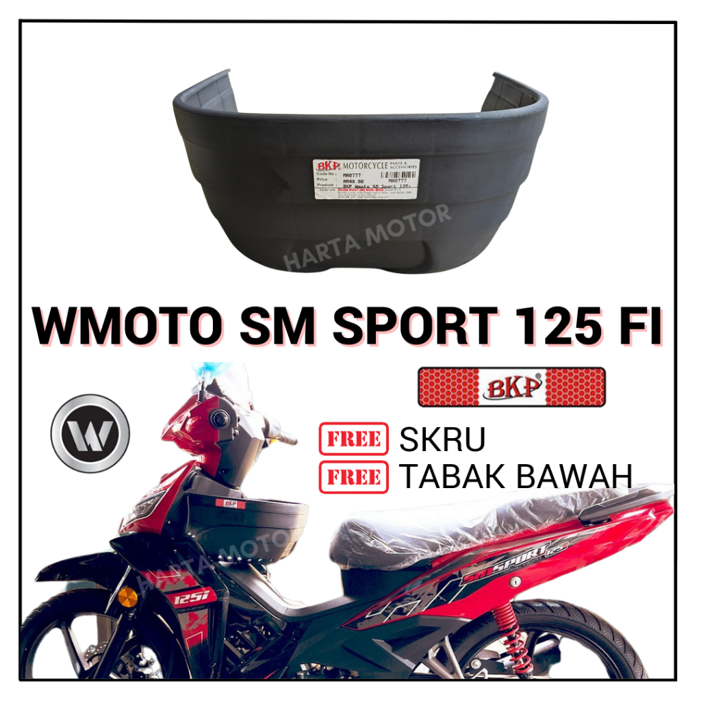 BKP WMOTO SM SPORT 125 FI BASKET PLASTIC PVC BAKULRAGA BAKUL MOTOR SMSPORT125I 125I | Shopee ...