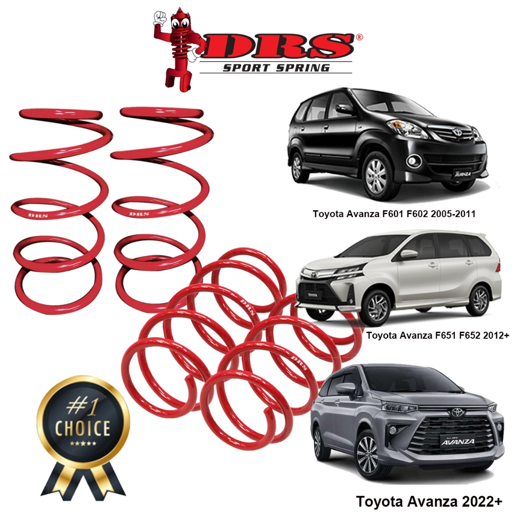 🔥DRS XP SERIES SPORT LOWER SPRING TOYOTA AVANZA F601 F602 F651 F652 ...