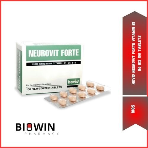 HOVID NEUROVIT FORTE VITAMIN B1 B6 B12 100 TABLETS | Shopee Malaysia