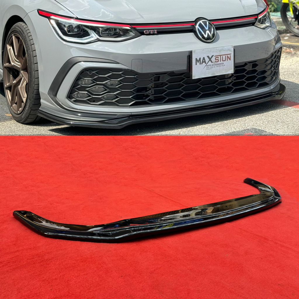 VW Golf MK8 GTI R-Line Design Max V4 Front Lip Splitter Car Bodykit ...
