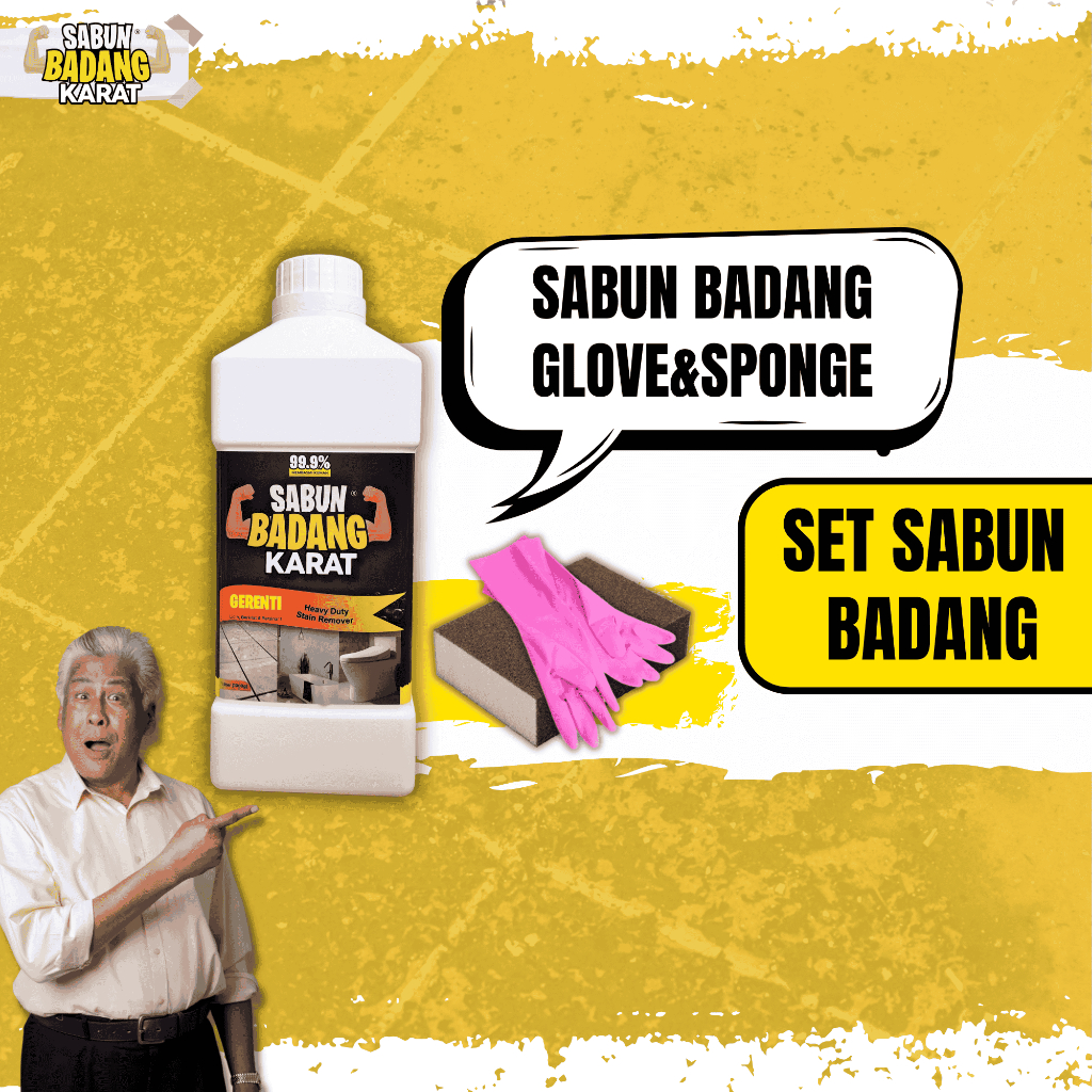 SET CUCI RUMAH SABUN BADANG , GLOVES HEAVY DUTY DAN SPAN DIAMOND MAGIC ...