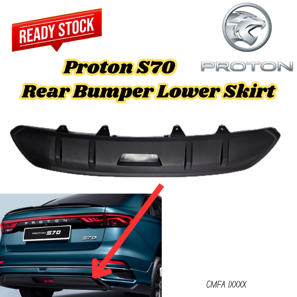 PROTON S70 Rear Bumper Rear Skirt Body Kits | Shopee Malaysia