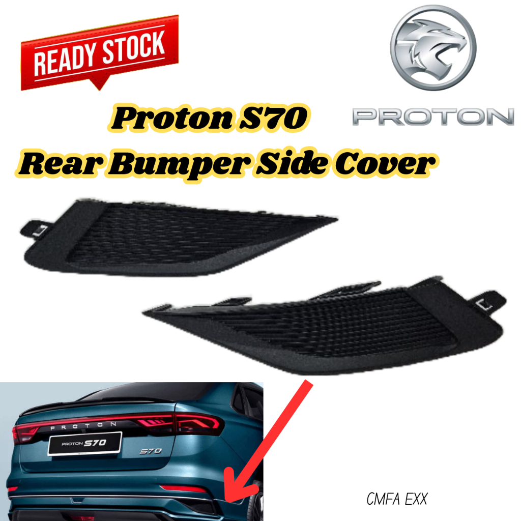 PROTON S70 Bodykit Rear Bumper Side Cover Accessories | Shopee Malaysia