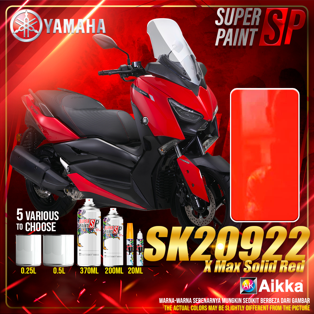 AIKKA SK20922 Solid Red | Merah Solid | Motor Series | Yamaha XMAX 2K ...