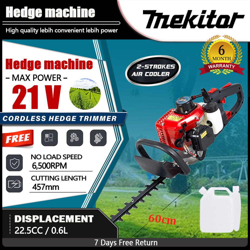 MEKITOR Trim Pokok Bunga Hedge Trimmer Petrol Grass Trimmer Mesin ...