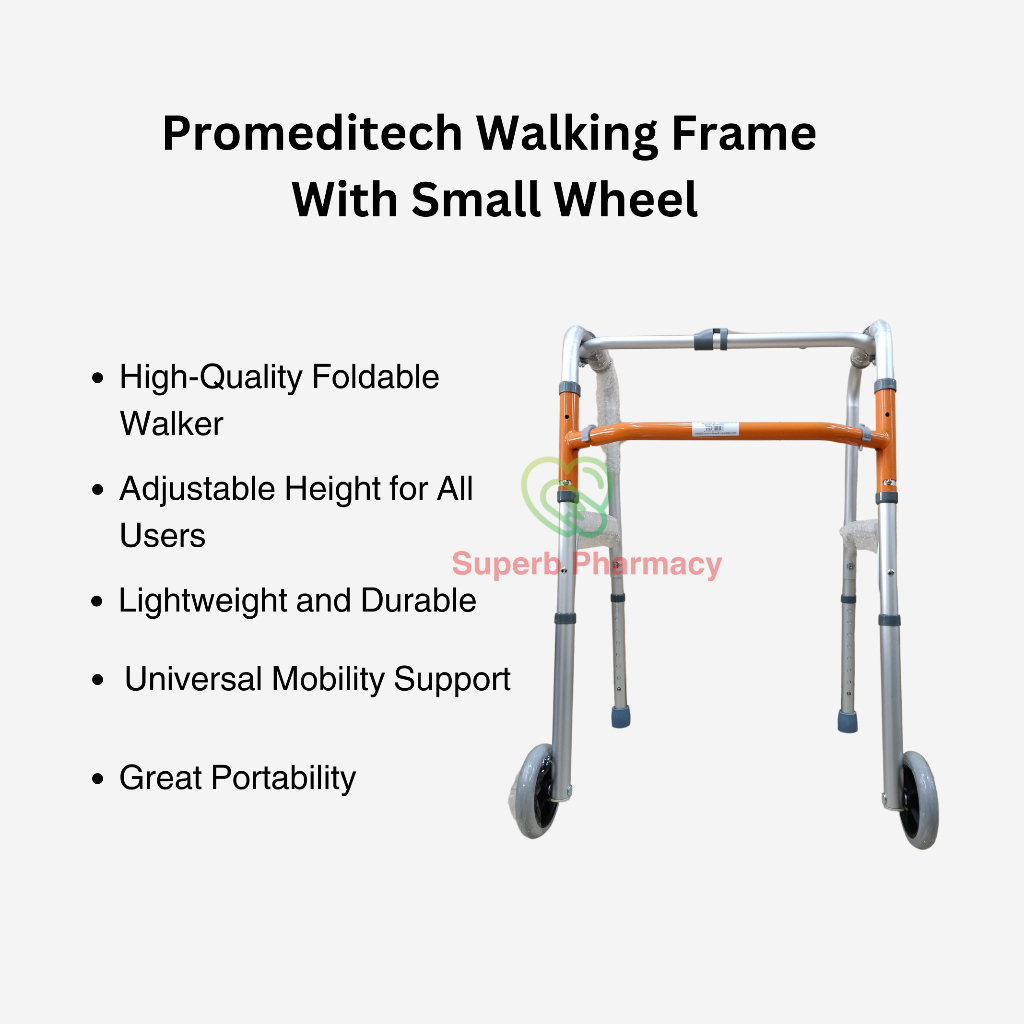 Promedictech Walking Frame with Small Wheel | Shopee Malaysia