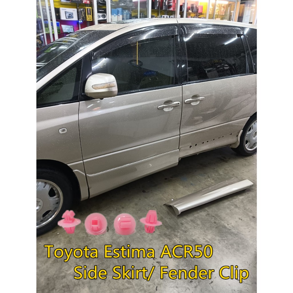 Toyota Estima ACR50 Fender Wheel Flare Moulding Side Skirt Clip ...