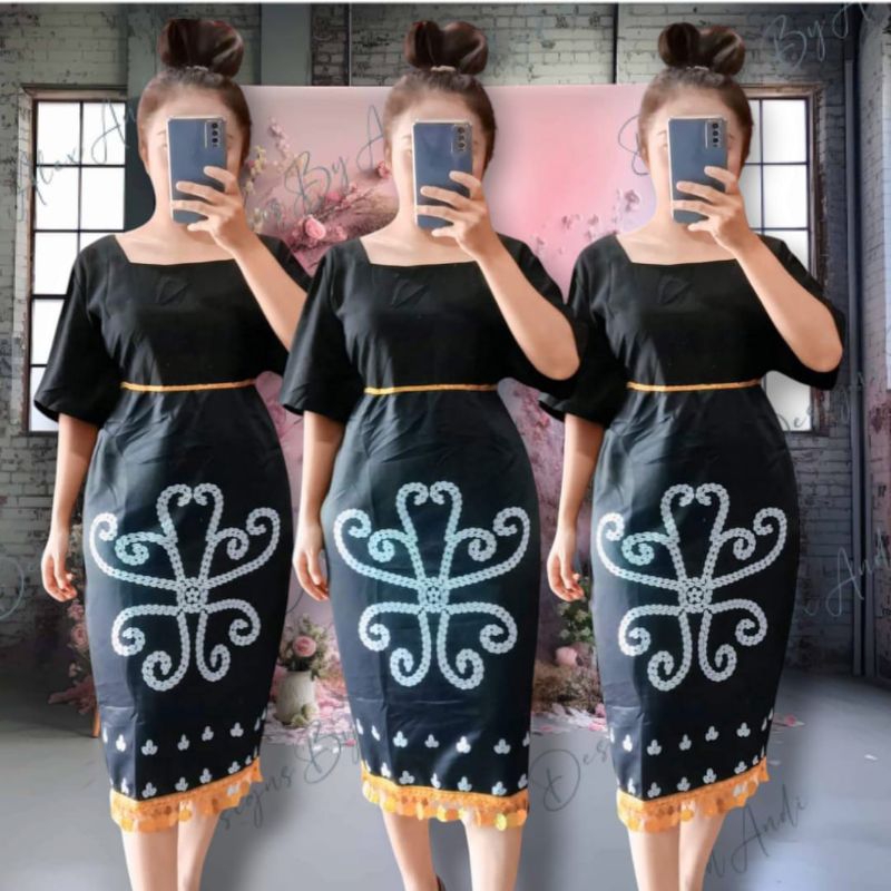 DRESS_BURIEK_PRINTING_TATING_EDITION | Shopee Malaysia