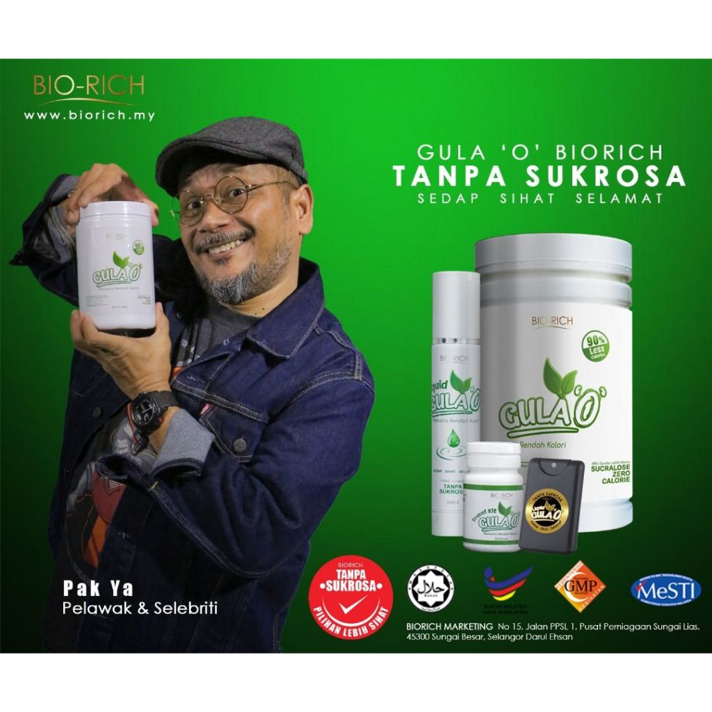 Gula O pemanis rendah kalori (ready stock) BIO RICH GULA O spray 60ml ...