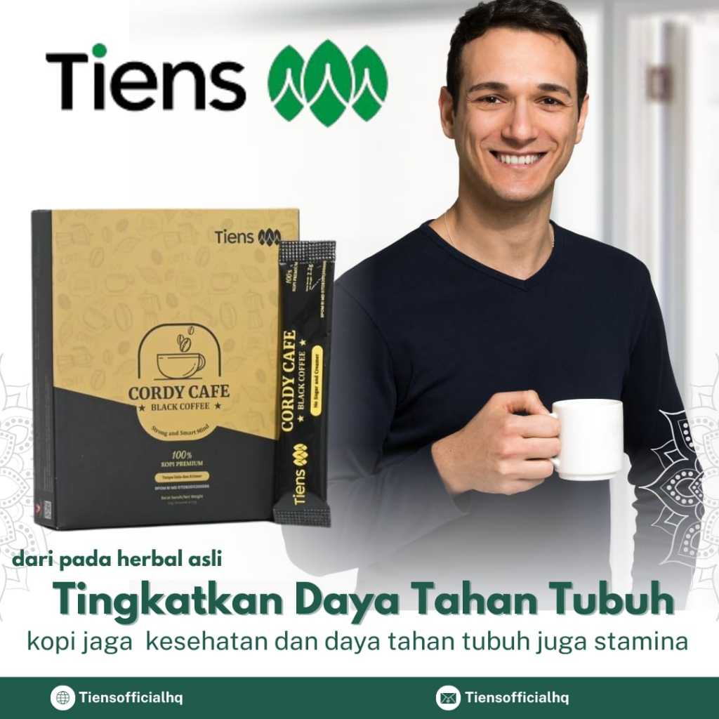 CORDY CAFE BLACK COFFEE ORIGINAL - KOPI CORDYCEPS BOOSTER IMUNITY JAGA ...
