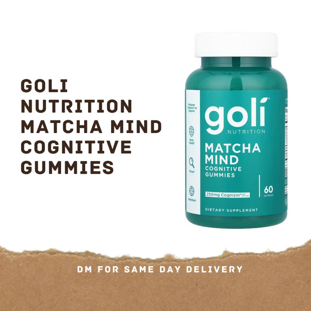 GOLI NUTRITION MATCHA MIND COGNITIVE GUMMIES | Shopee Malaysia