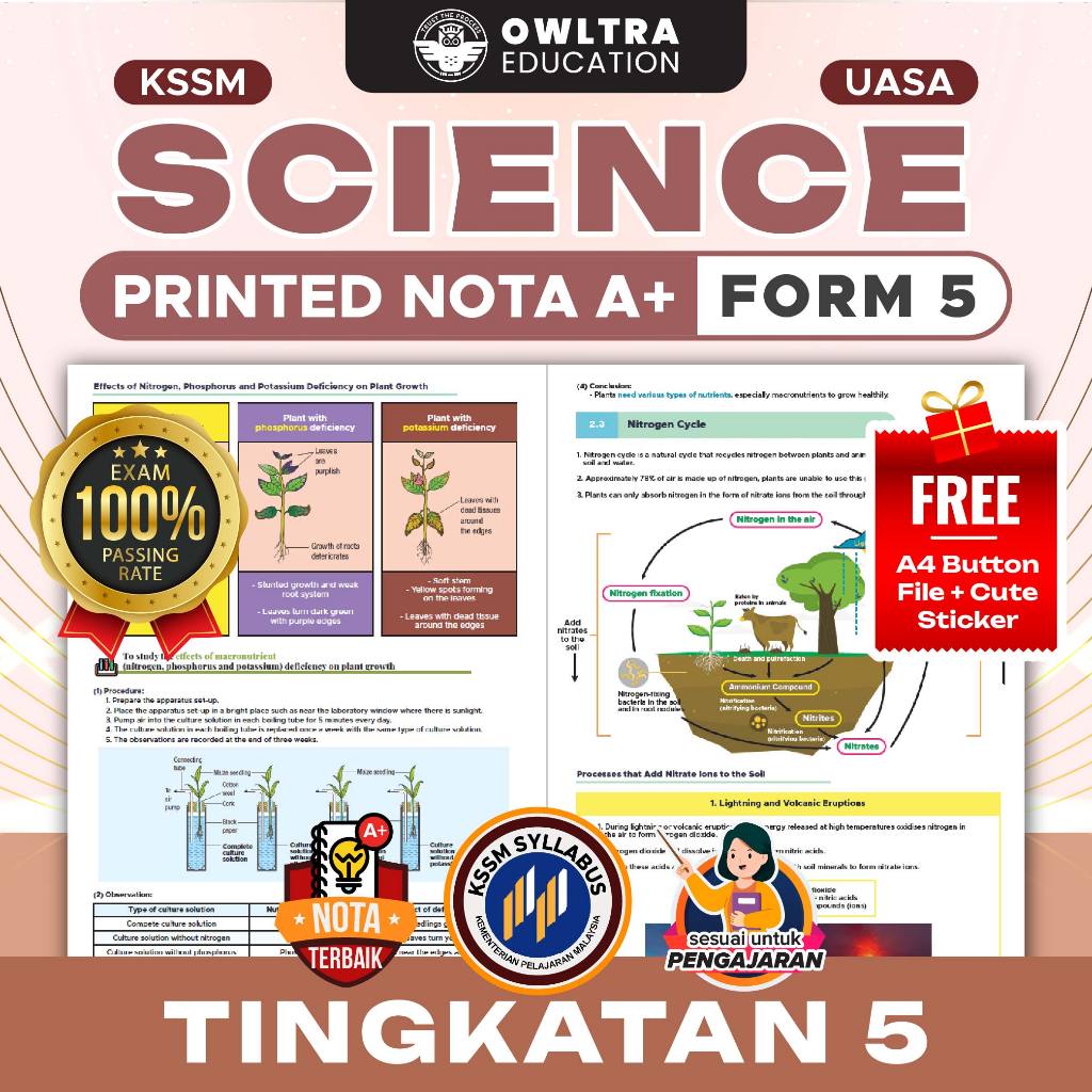 Nota Science UASA Tingkatan 5 SPM Nota A+ (Printed Note) | Shopee Malaysia
