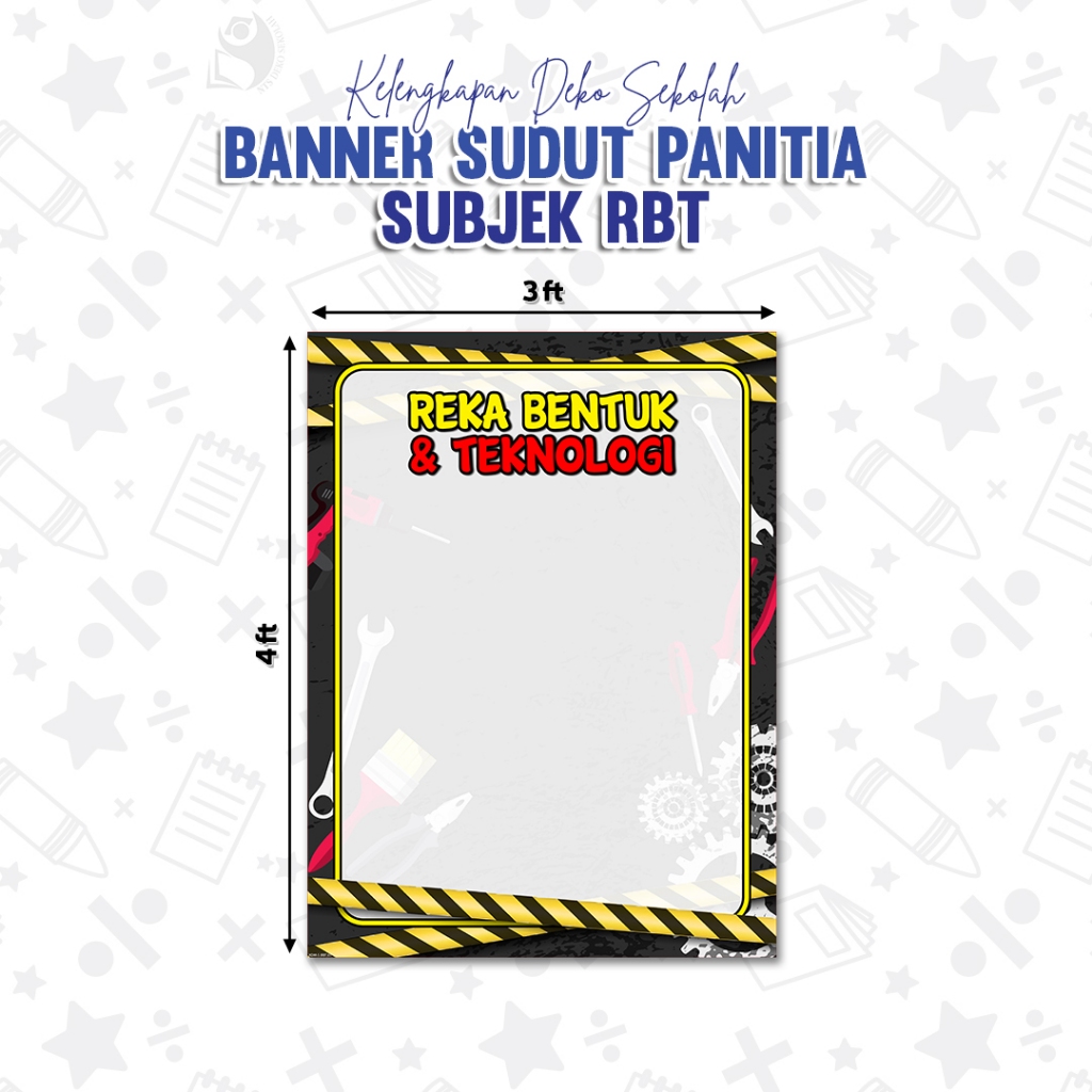 🌼1 DAY SHIP🌼 Banner Sudut Panitia - Subjek Reka Bentuk Teknologi / RBT ...