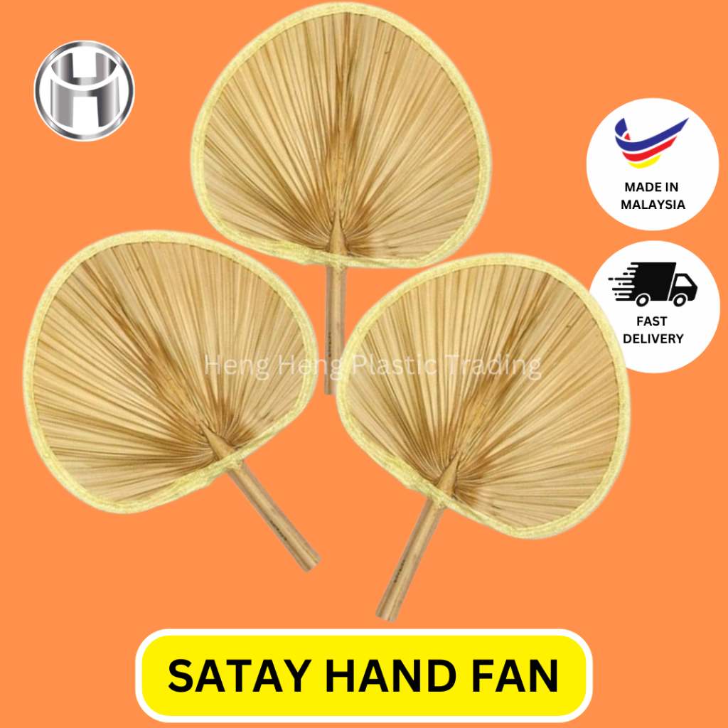 SATAY HAND FAN, KIPAS SATE, PALM LEAF FAN, SATAY KIPAS TANGAN ...