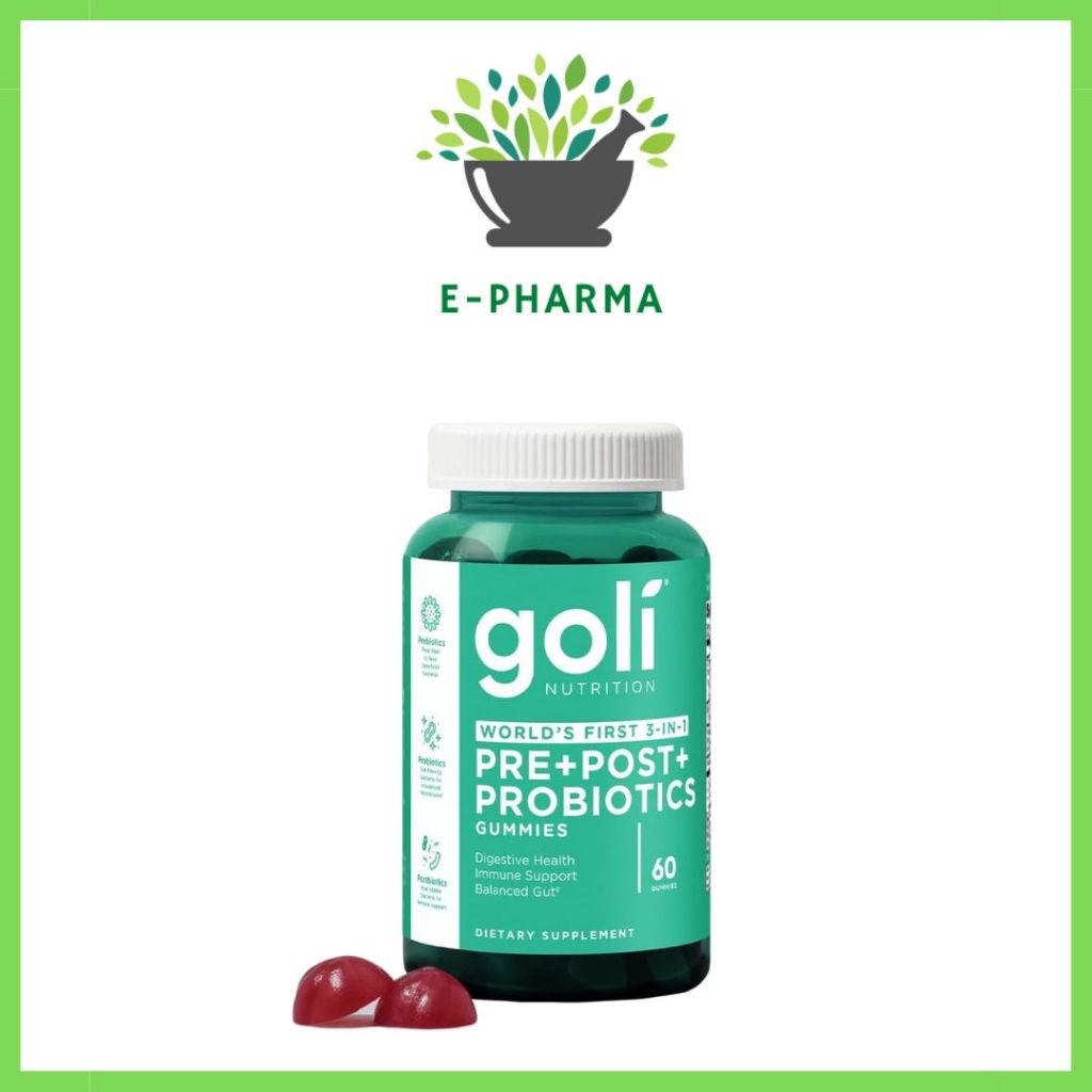 Goli Nutritional Supplement Pre+ Post+ Probiotics Gummies - 60s ...