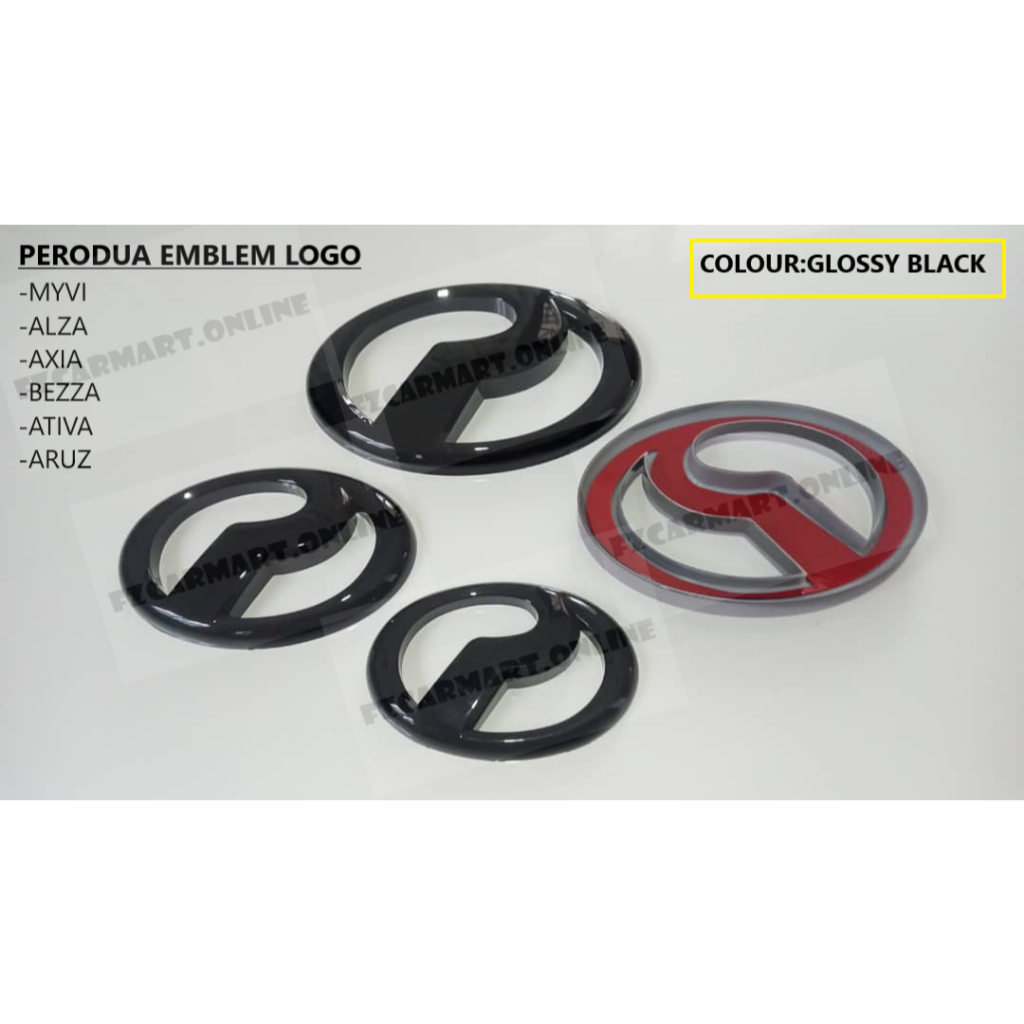 PERODUA EMBLEM LOGO - (ABS) | Shopee Malaysia