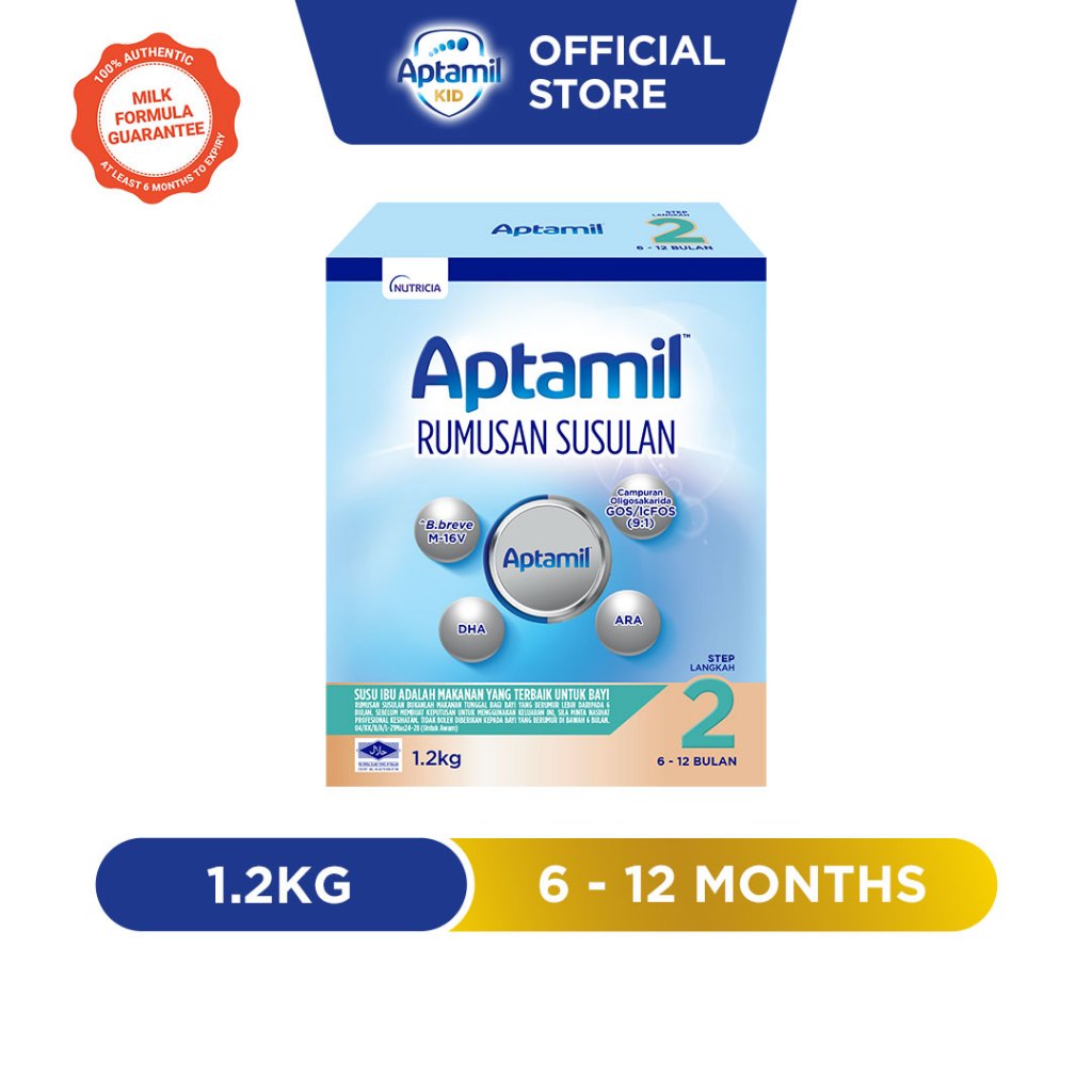 Aptamil Step 2 Follow-on Milk Formula 6-12 months (1.2kg) (Susu, Milk ...