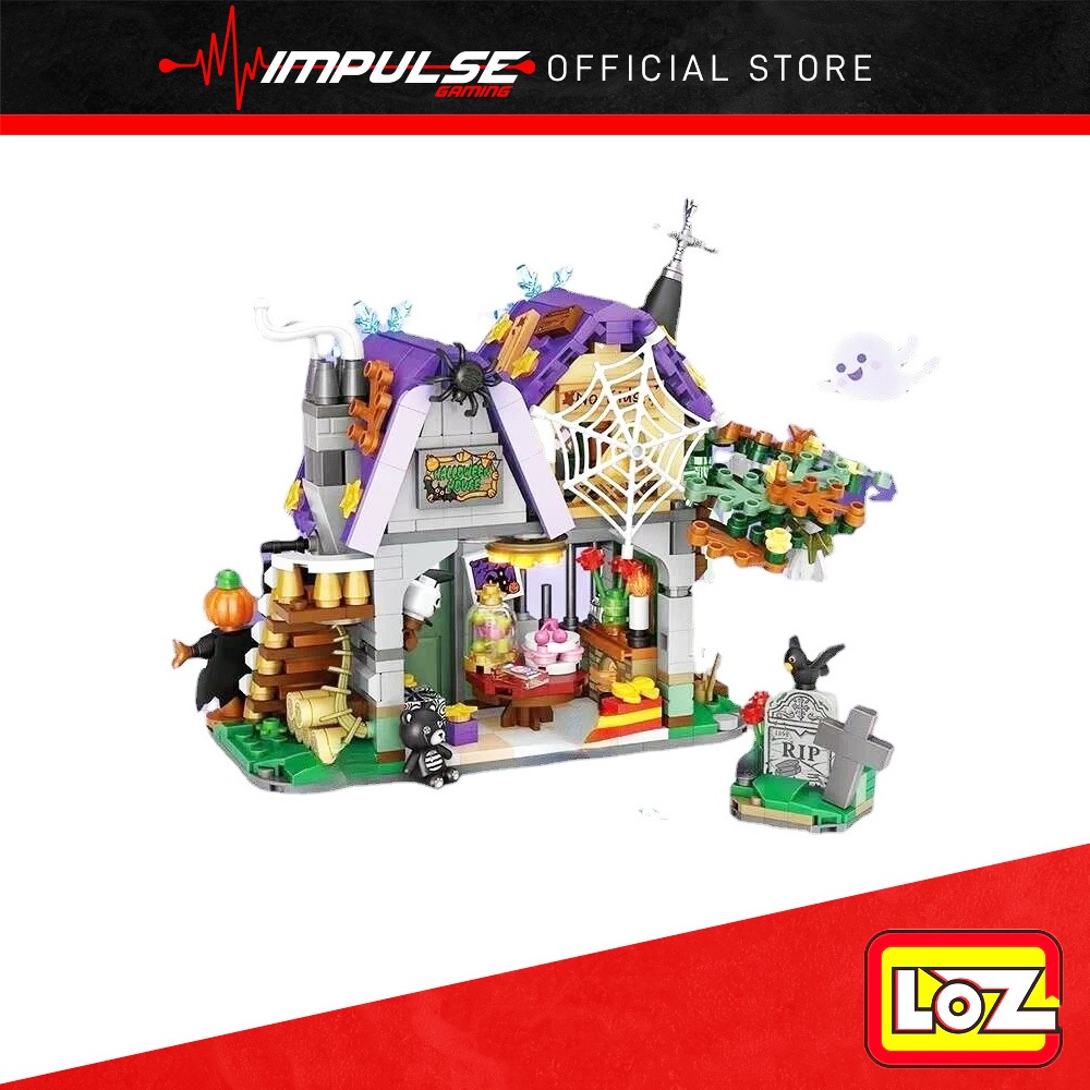 LOZ 1233 Creator Series - Halloween Haunted House | Shopee Malaysia