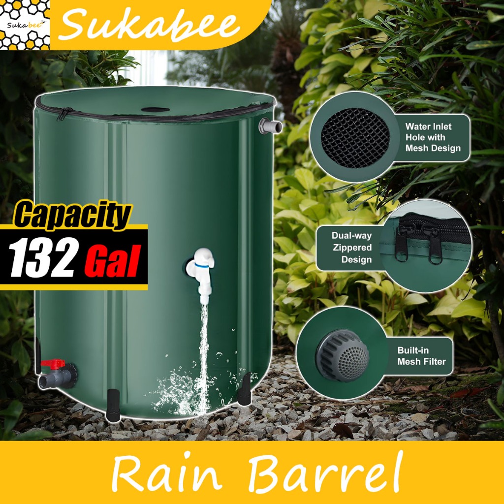 Portable Rain Barrel Rainwater Collection Foldable Rainwater Collection ...