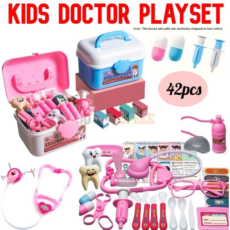 #ReadyStock Doctor Toy Set Kids Medical Dentist Role Play Simulation ...