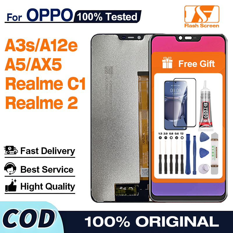 ORI LCD OPPO A3s/ A12e/ A5/ AX5/ REALME C1/ REALME 2 High-Quality touch ...