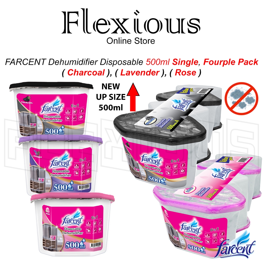 *FARCENT* Dehumidifier Disposable Deodorizer Anti-Mold Freshener Repellent 500ml ( Single ...
