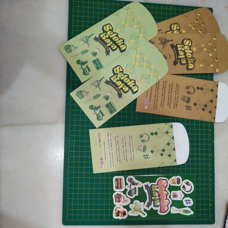 Aeon 2025 sampul raya packet 6pcs 2 design with a sticker | Shopee Malaysia