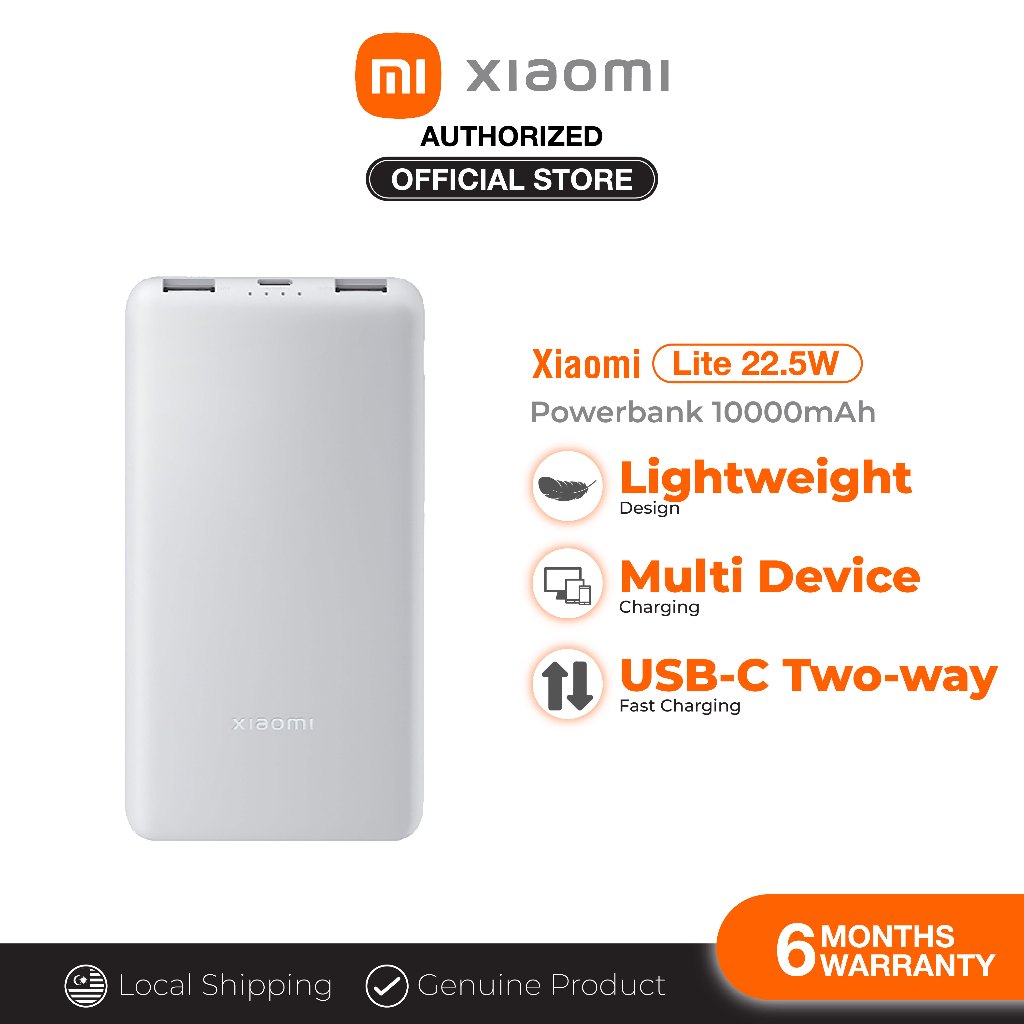 Xiaomi Power Bank 10000mah 22.5w Lite | Shopee Malaysia