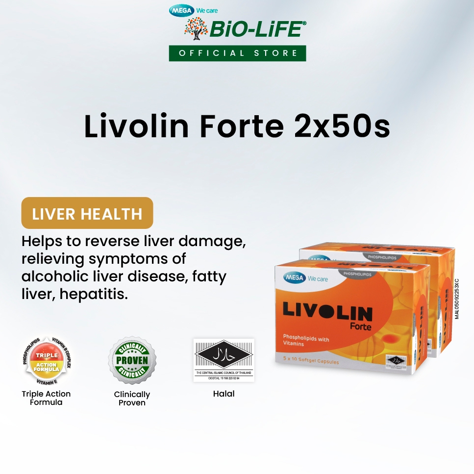 BiO-LiFE Livolin Forte 2 x 50 capsules (EXPIRY DATE JANUARY 2026 ...