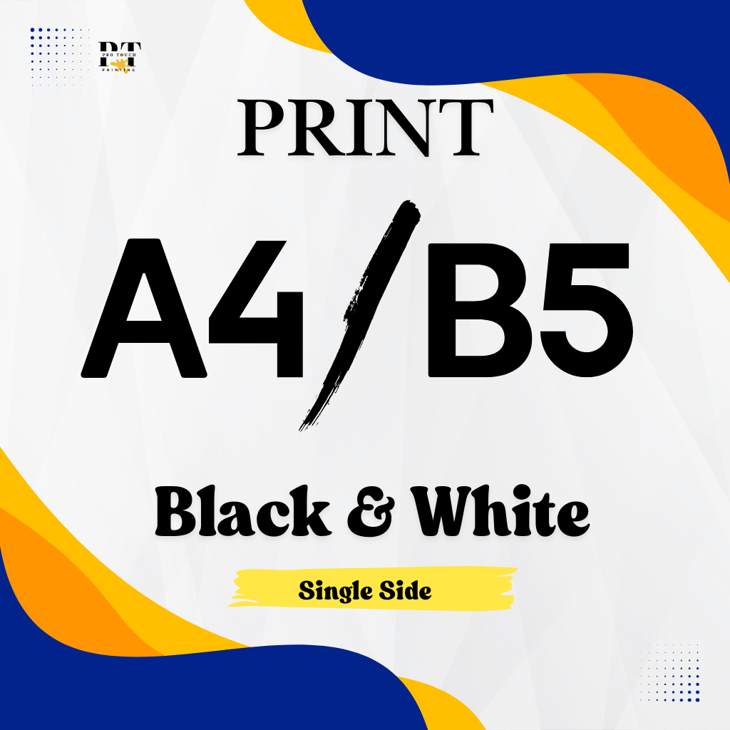 A4 Size Black & White Printing | B5 Size Black & White Printing ...