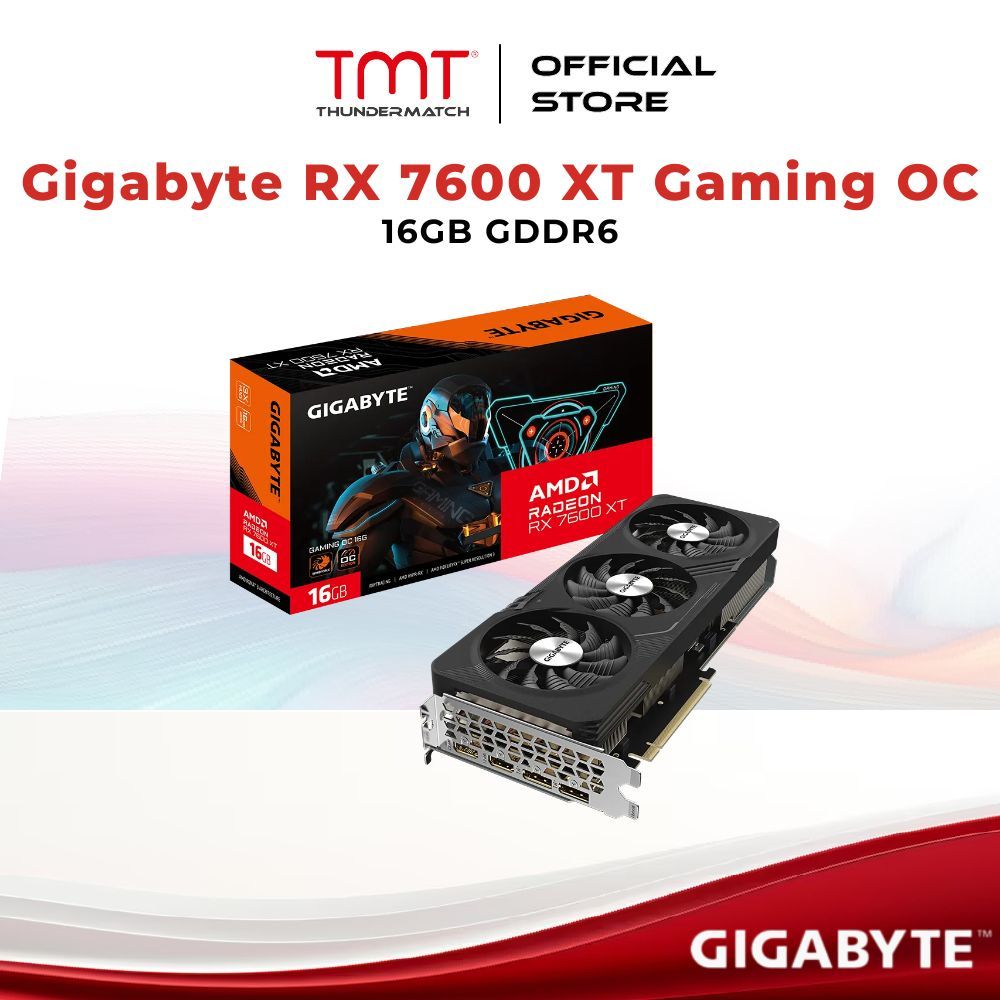 TMT Gigabyte Radeon RX 7600 XT Gaming OC 16GB GDDR6 Graphics Card ...