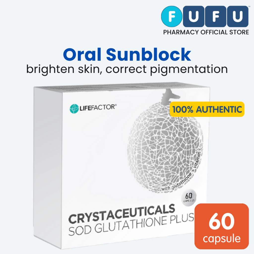 LIFE FACTOR Crystaceuticals 60'S - Bioactive SOD, Brighten Skin ...