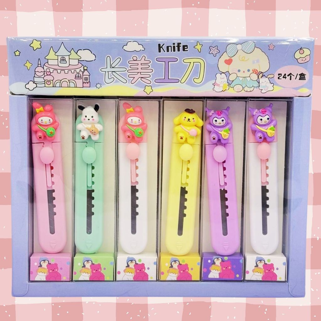 Sanrio Cutter Cute Paper Cut School Student Stationery Mini Pisau ...