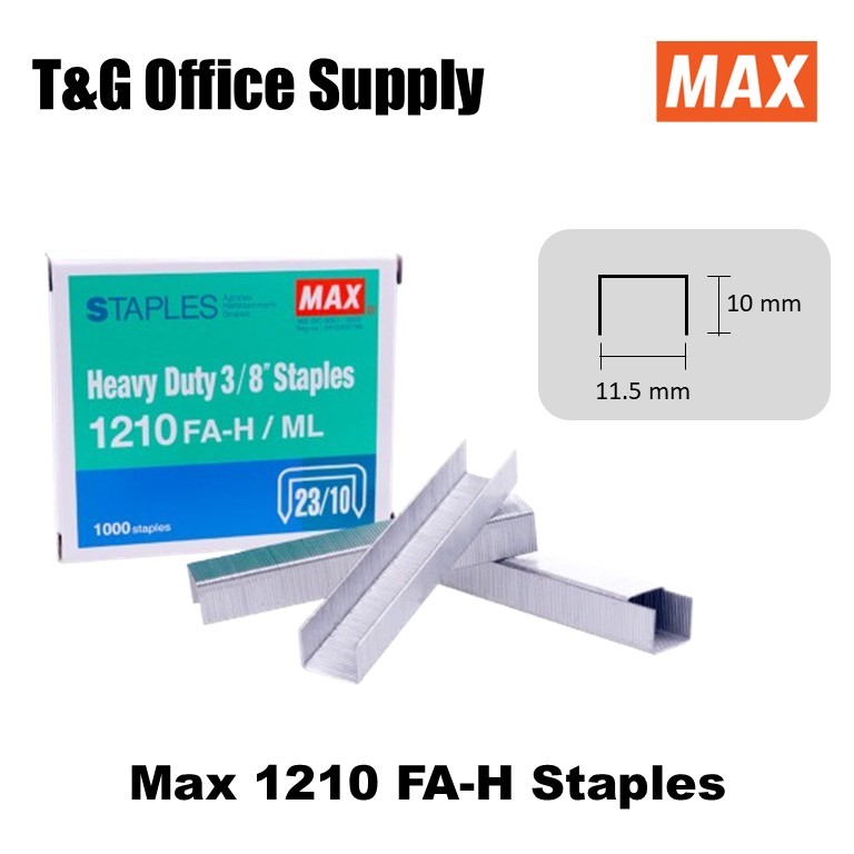 Max | Stapler Bullet 1210 FA-H/Max/Staples | Shopee Malaysia