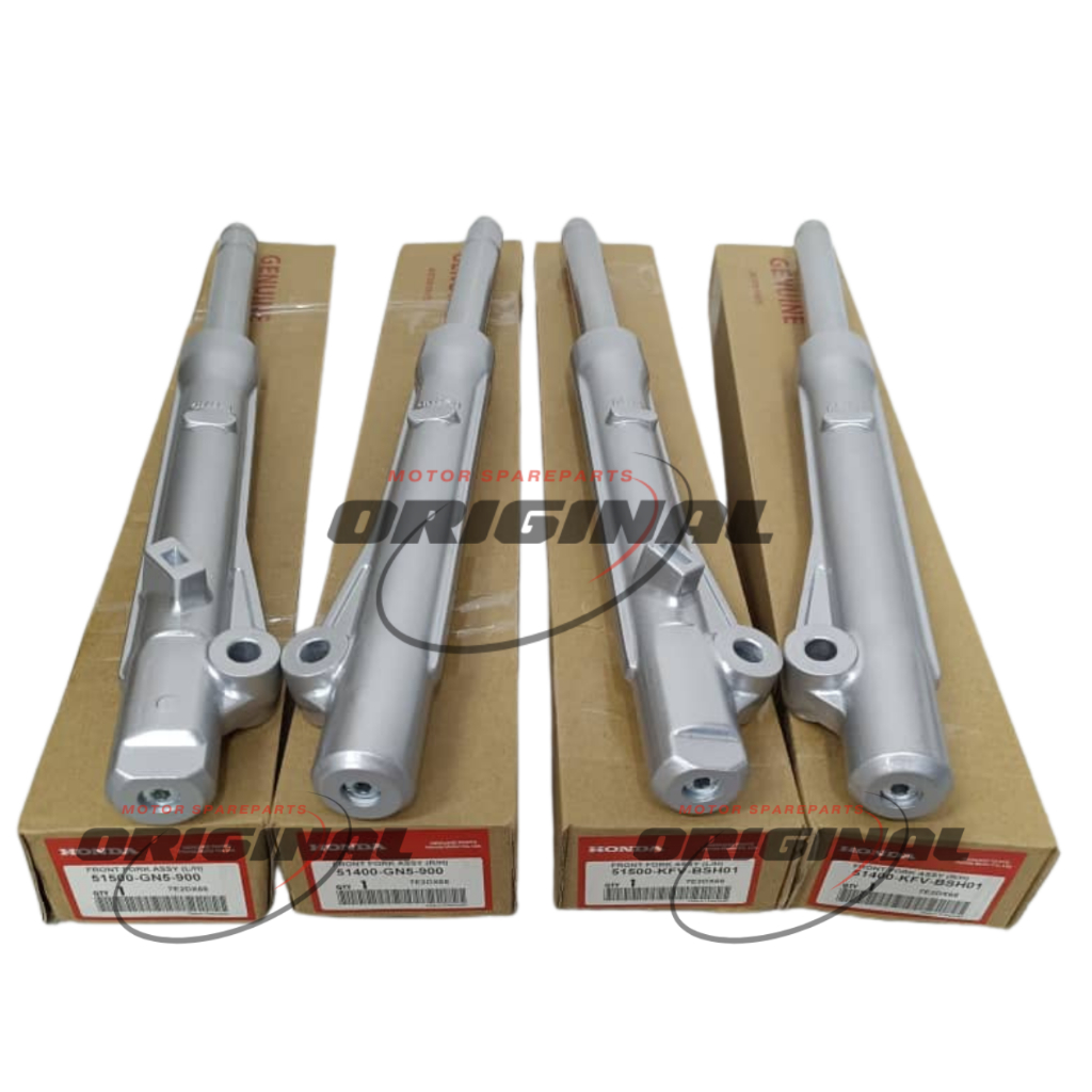 HONDA EX5 FRONT FORK ASSY SET EX5 HIGH POWER HP EX5 DREAM FRONT FORK TUBE TIUB DEPAN FULL SET ...