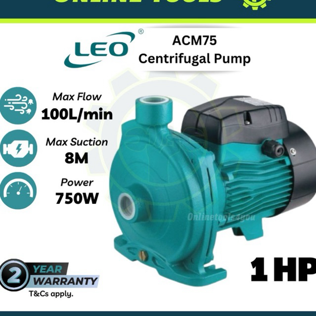 LEO ACM75 Centrifugal Water Pump Pam Air 1 Inch / 1HP | Shopee Malaysia