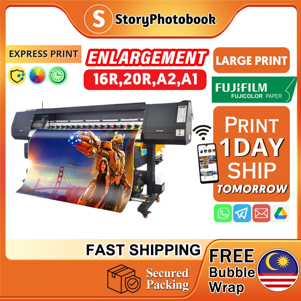 Large Photo Print | Large Format 16R,20R,A2,A1,A0,Cuci Gambar Besar ...