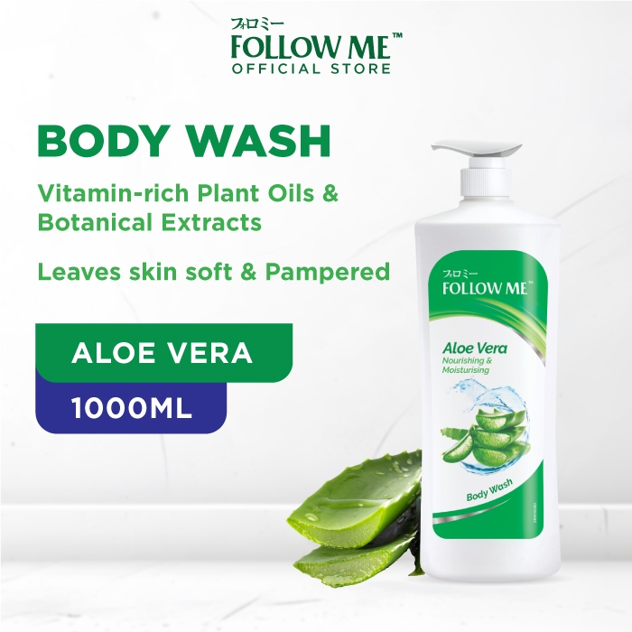 Follow Me Body Wash 1000ml (Aloe Vera) | Shopee Malaysia
