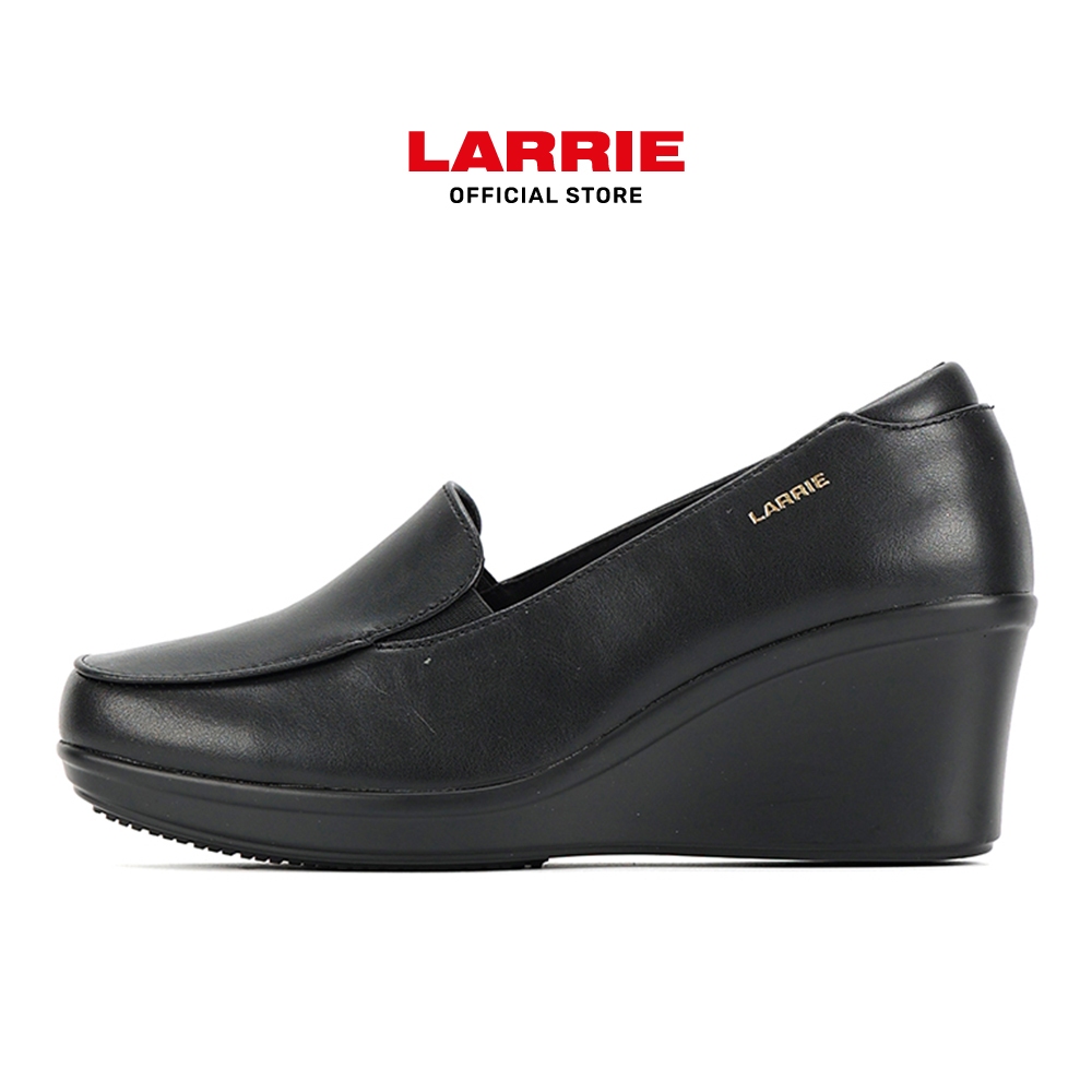 LARRIE Kasut Perempuan Quinn Hitam Formal Comfort Wedges - L32405 ...