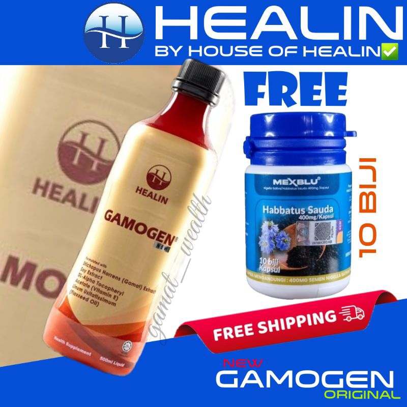 HEALIN GAMOGEN 500ML + Magic Blue Habatus Sauda 10biji | Shopee Malaysia