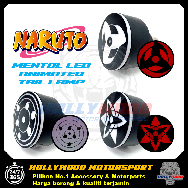 MENTOL LAMPU BELAKANG MATA SHARINGAN LED ANIMATED TAIL LIGHT RINNEGAN ...