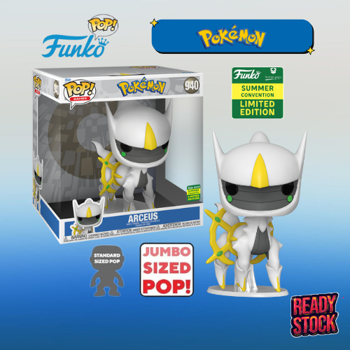 (Ready Stock) Funko Pop! Pokemon #940 - Arceus (Summer Convention 2024 ...