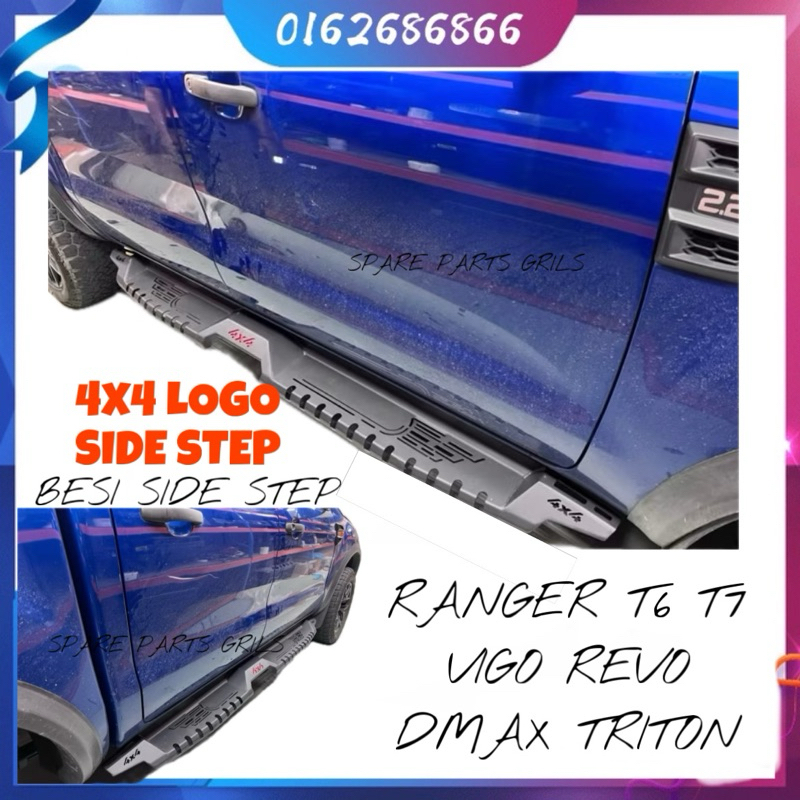 4x4 IROB SIDE STEP BESI PIJAK KAKI FOOT STEP TOYOTA HILUX VIGO REVO ...