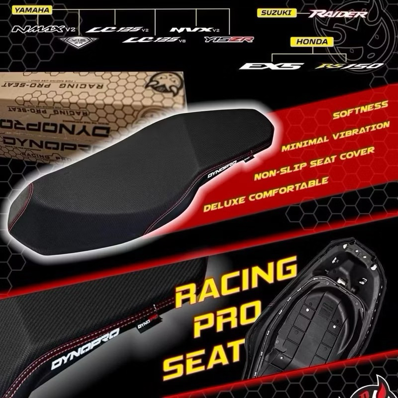 FLAT SEAT DYNOPRO CARBON 2024 NEW PROMAX NVX v2 NMAX RAIDER Y15 Y16 ...