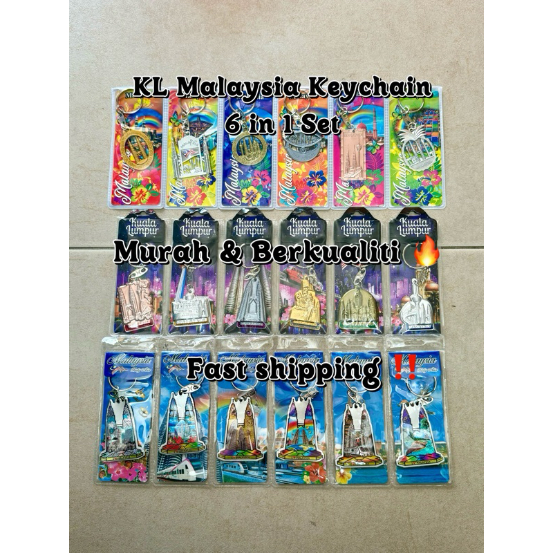 [FAST SHIPPING] Keychain Malaysia Souvenir Kuala Lumpur KL Petronas ...