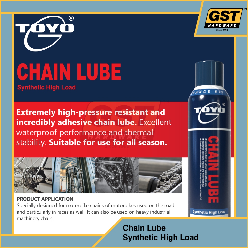 Toyo Chain Lube Motorcycle Chain Lube Grease 300ml Minyak Rantai Motor ...