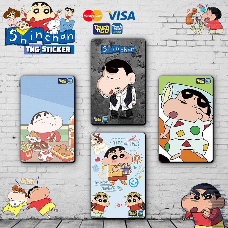Crayon Shin-chan(Series 2) TNG Pelekat - Tng Touch N Go/Bank kad pelekat pelindung (Beli 4 ...